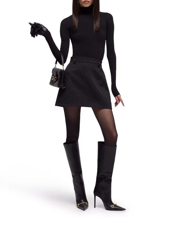 Gucci Gg Cotton-blend Miniskirt