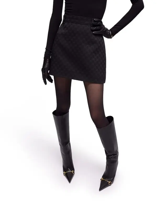 Gucci Gg Cotton-blend Miniskirt