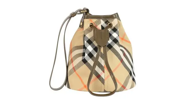 Burberry Check Drawstring Pouch