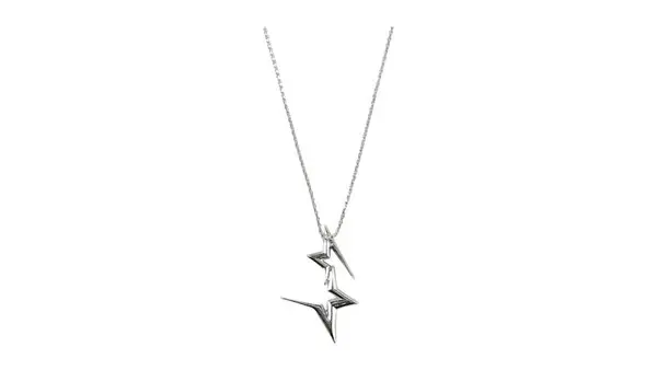 FERRAGAMO Double Star Pendant Necklace