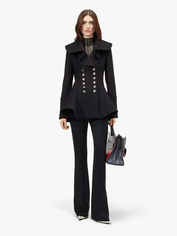 Alexander McQueen Waterfall Collar Coat