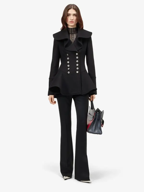 Alexander McQueen Waterfall Collar Coat