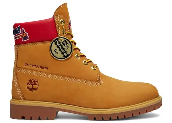 Timberland 6 Waterproof Boot New Era X Mlb Atlanta Braves - Wheat