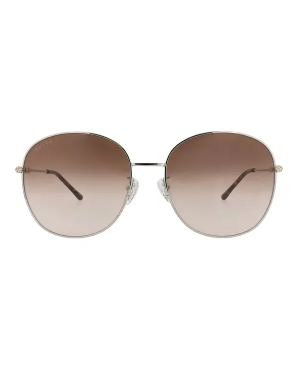 Gucci Roundframe Metal Sunglasses
