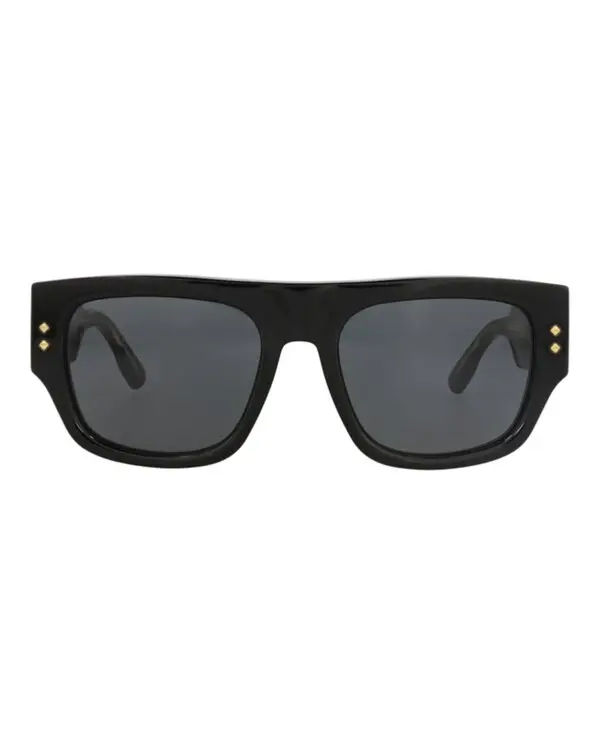 Gucci Squareframe Recycled Acetate Sunglasses - Black Black Grey