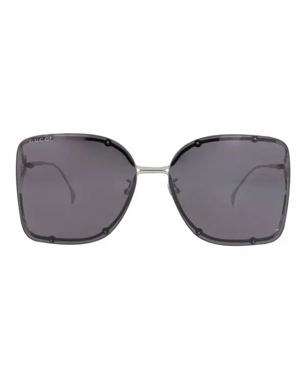 Gucci Squareframe Metal Sunglasses