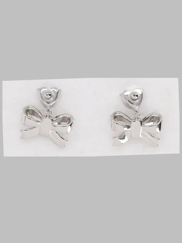 SELF-PORTRAIT Cubic Zirconia Bow Earrings