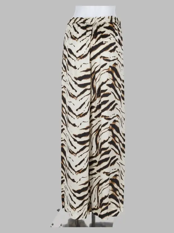 GANNI Printed Viscose Blend Pants
