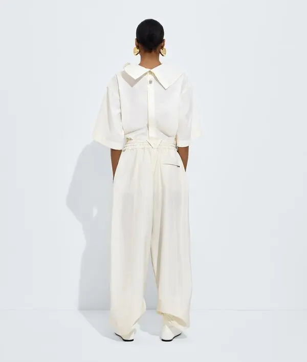 Bottega Veneta Compact Cotton Toile Pants