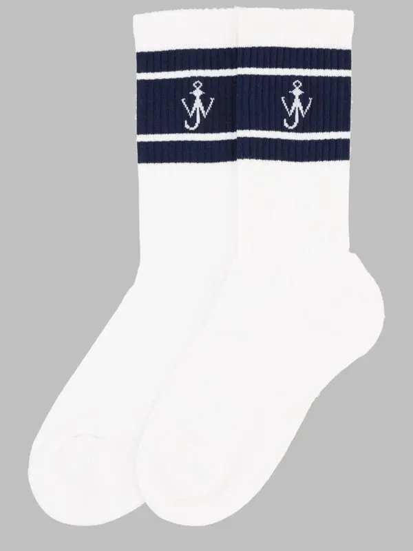 JW Anderson Calzini Con Logo - White