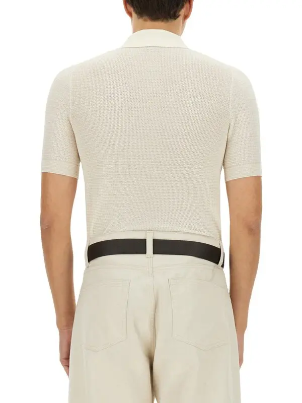 TOM FORD Cotton And Silk Polo Shirt