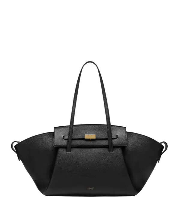 DEMELLIER The Brooklyn Shoulder Bag - Black Small Grain