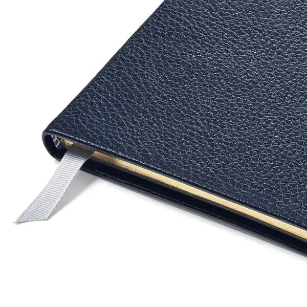 ASPINAL OF LONDON 2027 A5 Week To View Diary In Dusky Pebble - Navy