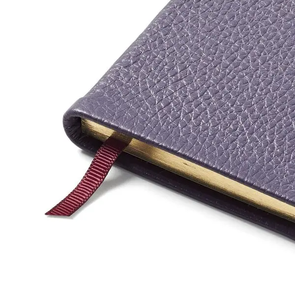 ASPINAL OF LONDON 2027 Slim Pocket Diary In Deep Shine Croc - Blue