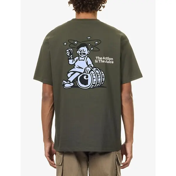 Carhartt Work In Progress Grape Picker Graphic-print Cotton T-shirt