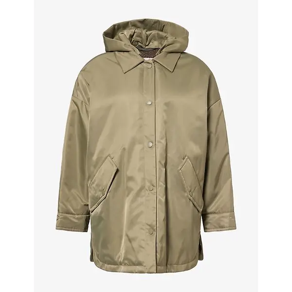 Max Mara Detachable-hood Flap-pocket Shell Jacket