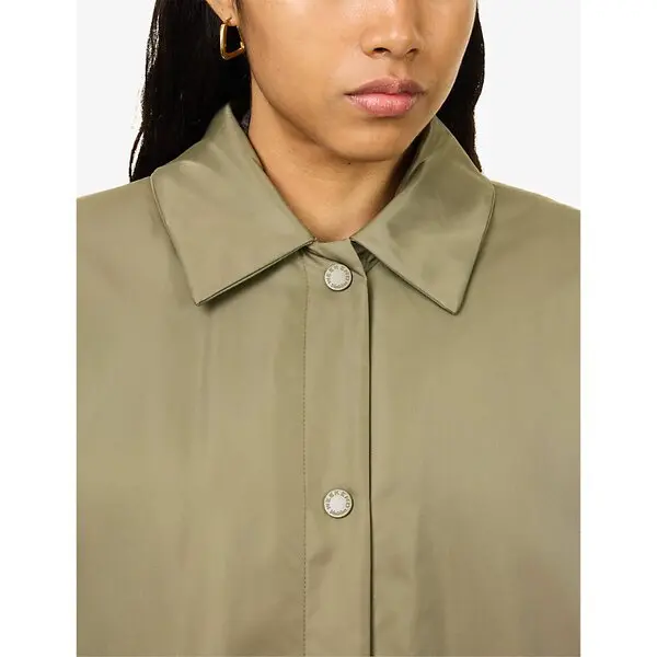 Max Mara Detachable-hood Flap-pocket Shell Jacket