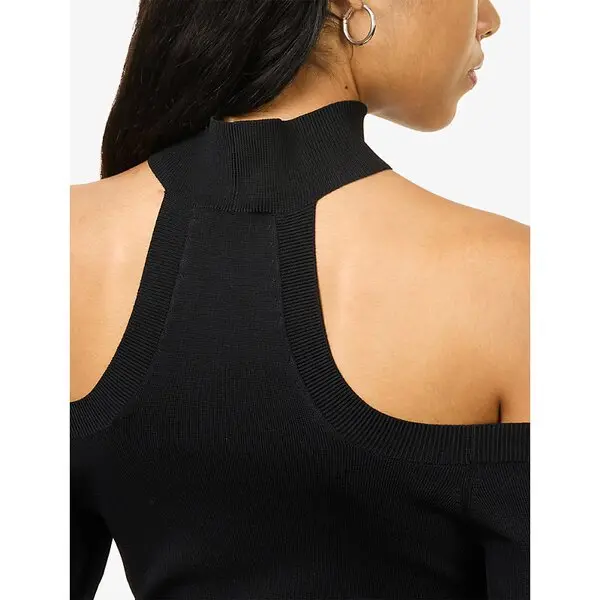 Simkhai Lila Cut-out Rib-knit Top