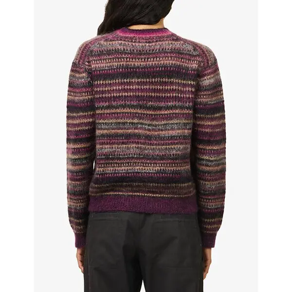 Isabel Marant Étoile Morine Striped Mohair-blend Jumper