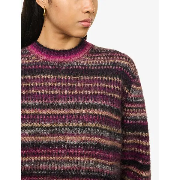 Isabel Marant Étoile Morine Striped Mohair-blend Jumper