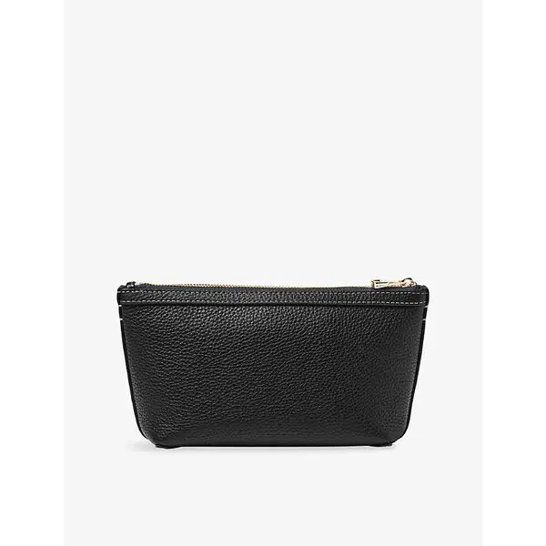 ASPINAL OF LONDON Hudson Small Leather Pouch - Black