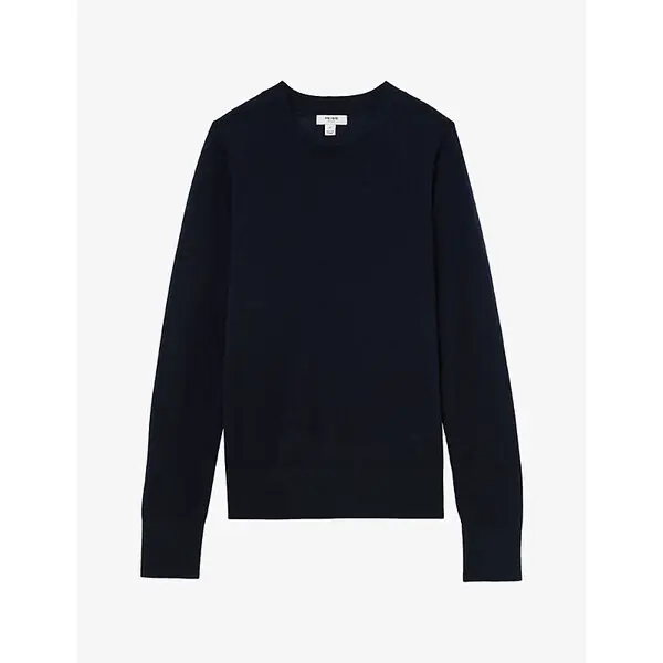 REISS Sadie Wool Jumper - Navy