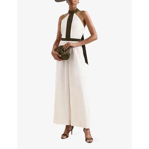 PHASE EIGHT Monica Scarf-tie Woven Jumpsuit