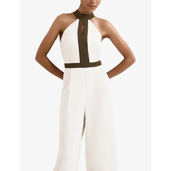 PHASE EIGHT Monica Scarf-tie Woven Jumpsuit