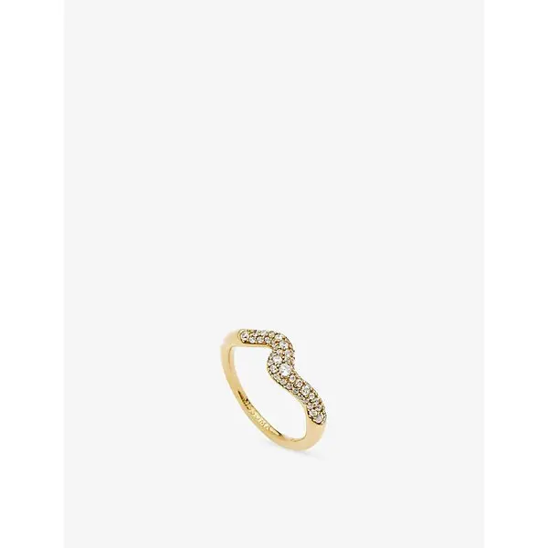 MISSOMA Molten Snow 18ct Vermeil Stacking Ring