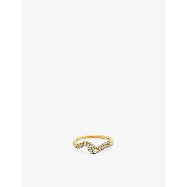 MISSOMA Molten Snow 18ct Vermeil Stacking Ring