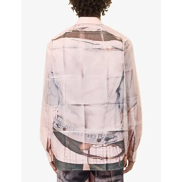 Acne Studios Sarona Graphic-print Cotton Shirt