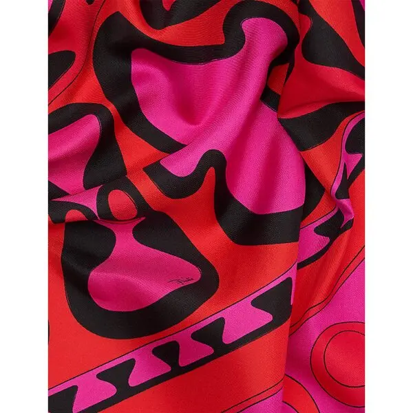 Emilio Pucci Printed Square Silk Scarf