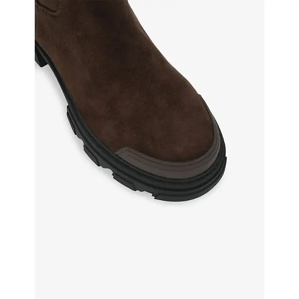 Kurt Geiger Stomp Sock Suede Ankle Boots