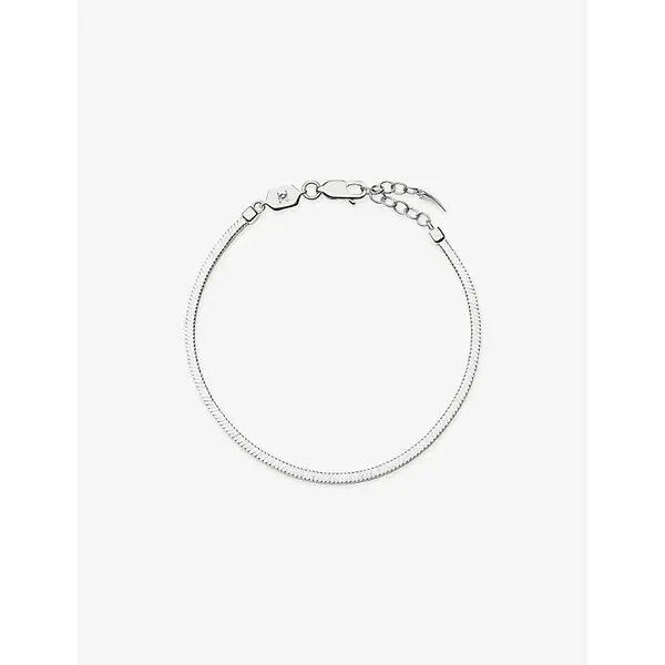 MISSOMA Lucy Williams Square Snake Sterling- Chain Bracelet