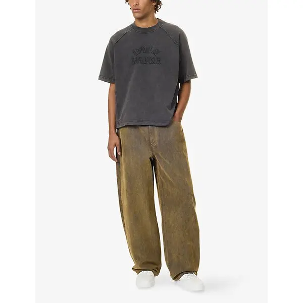 DAILY PAPER Velvet Shield Wide-leg Denim Jeans