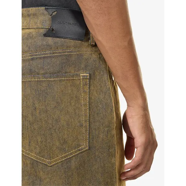 DAILY PAPER Velvet Shield Wide-leg Denim Jeans