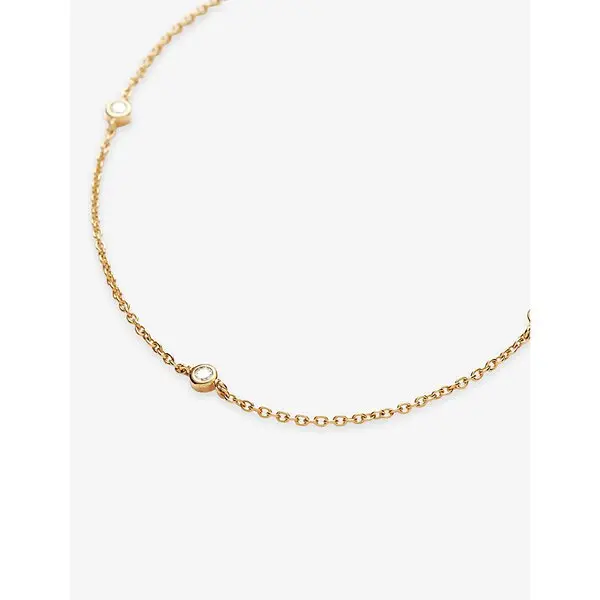 MISSOMA Fine Floating 0.06ct Diamond 14ct Necklace