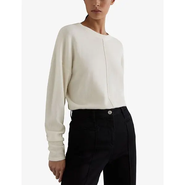 REISS Colette Reverse-seam Wool-blend Jumper