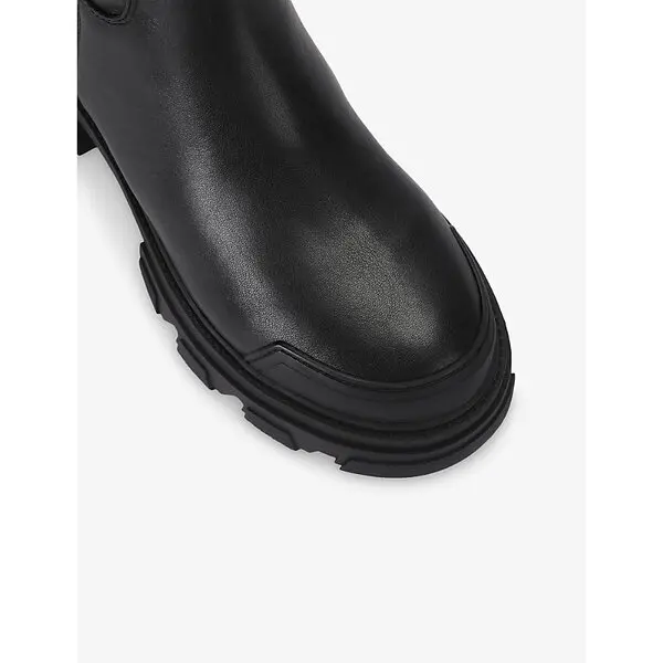 Kurt Geiger Stomp Sock Leather Ankle Boots