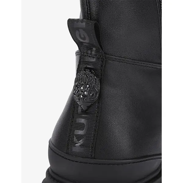 Kurt Geiger Stomp Sock Leather Ankle Boots