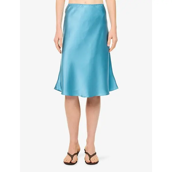 REFORMATION Layla Mid-rise Silk Mini Skirt