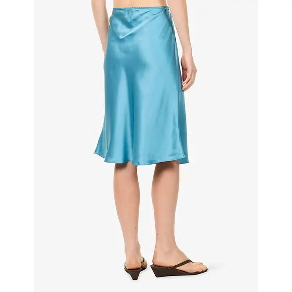 REFORMATION Layla Mid-rise Silk Mini Skirt