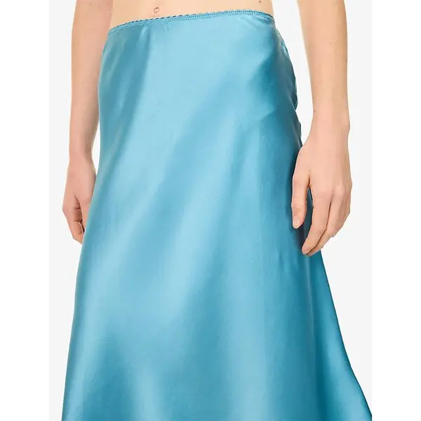 REFORMATION Layla Mid-rise Silk Mini Skirt