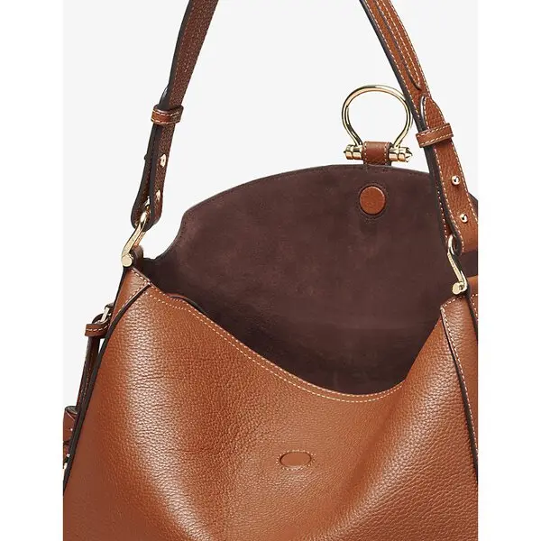 ASPINAL OF LONDON Hudson Leather Hobo Bag - Tan