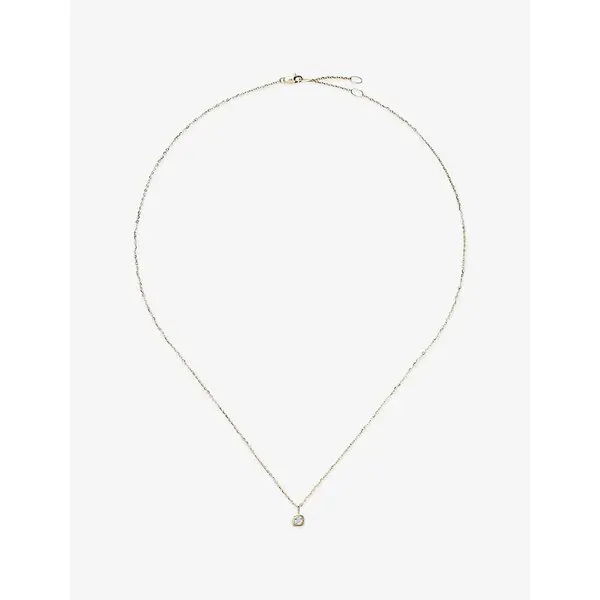 MISSOMA Fine June Birthstone 14ct Yellow And Rainbow Moonstone Pendant Necklace - Gold