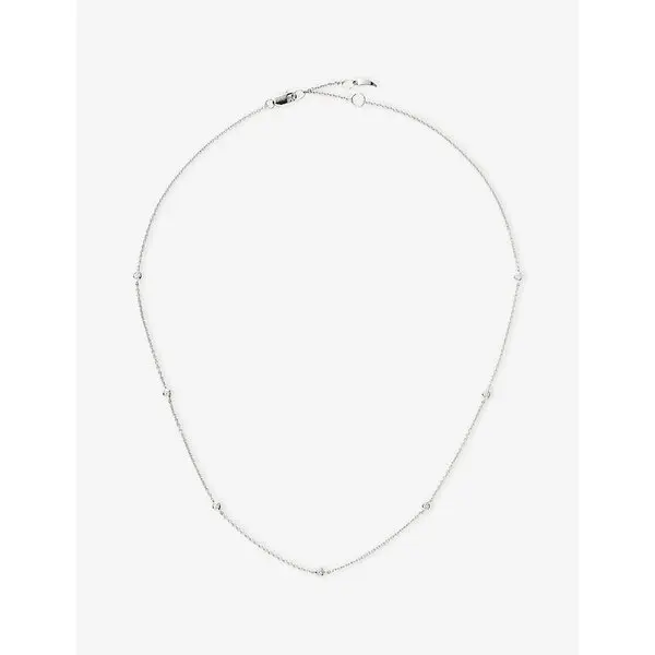 MISSOMA Fine Floating 0.06ct Diamond 14ct White Gold Necklace