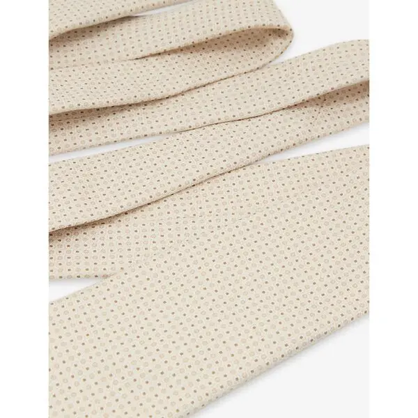 REISS Ovale Micro-dot Silk Tie