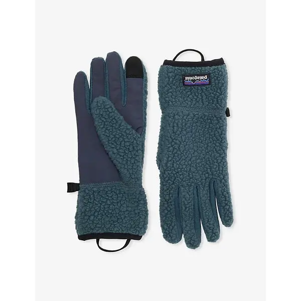 Patagonia Retro Pile Fleece Gloves - Blue