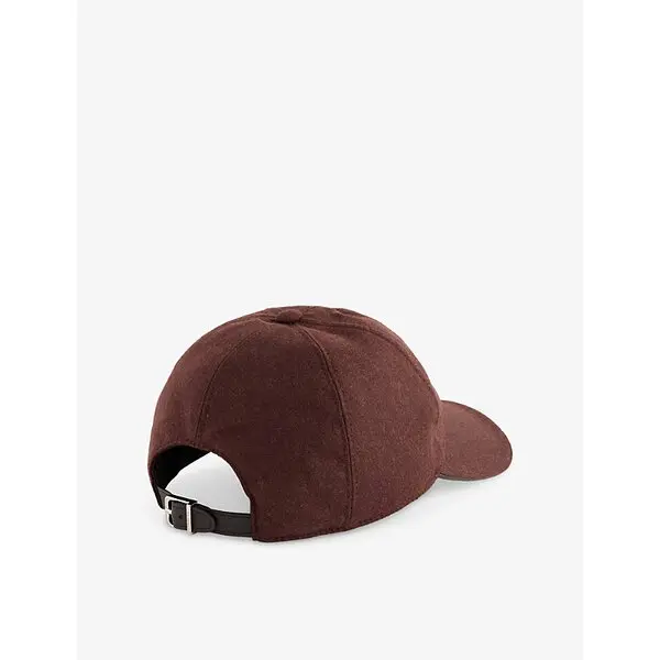 Corneliani Logo-embellished Wool And Cashmere Cap