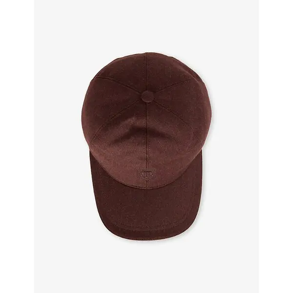 Corneliani Logo-embellished Wool And Cashmere Cap